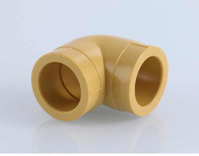 90 ° Right Angle Equal Diameter Elbow PPR Pipe Fittings Engineering
